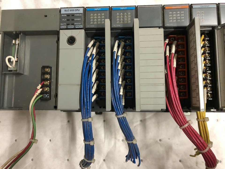 Allen Bradley SLC 500 1746-A7 Series A Rack With 1746-P2 Series B | eBay