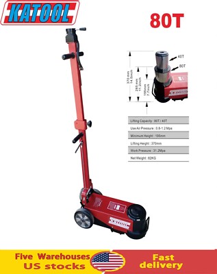 Floor Jack KATOOL 80 Tons Pneumatic Hydraulic Truck Jack Heavy Duty Car ...