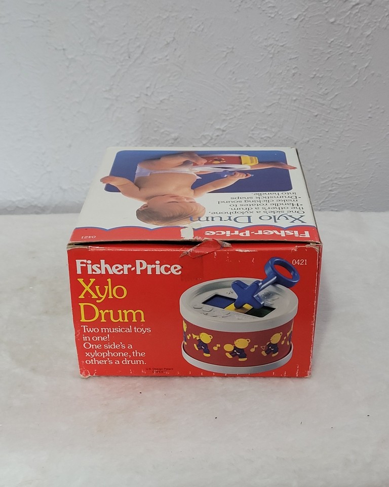 Fisher Price Xylo Drum 1984 with Original Box Works 75380004214| eBay