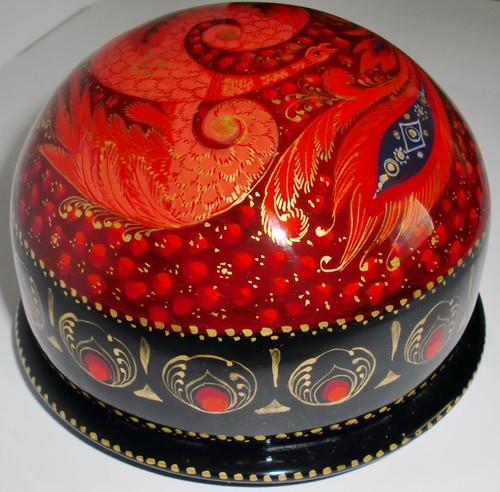 Kholui Hand Painted Russian Lacquer Box "Firebird" | eBay