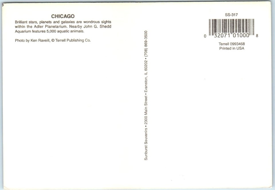 Postcard Adler Planetarium Chicago Illinois USA North America | eBay UK