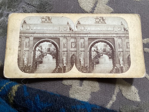 Rare stereoscopic photo pin prick- royal visit to Canada Prince of ...