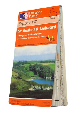 St Austell & Liskeard, Fowey, Looe & Lostwithiel. OS Explorer Map 107 ...