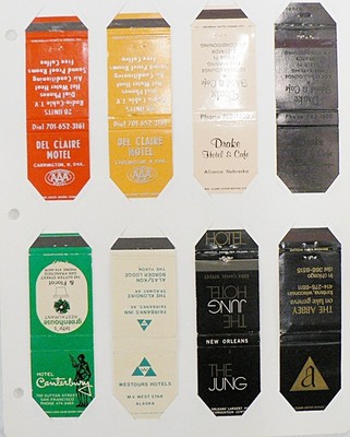 LOT OF 8 DIFFERENT MATCH BOOK COVERS BOOK 10 PAGE 30 | eBay