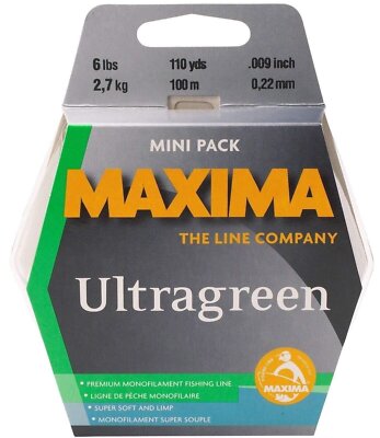 Maxima Fishing Line Mini Pack, Ultragreen, 20-Pound/110-Yard | eBay