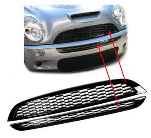 Kühlergrill für Mini Cooper S One R50 R52 R53 Sportgrill SCHWARZ ...