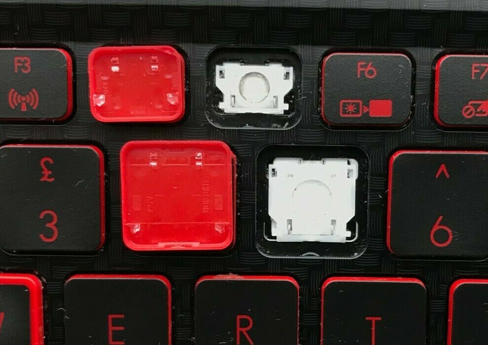 Acer Aspire Nitro 5 AN515 *Single* UK Keyboard Key BLACK + Hinge ...