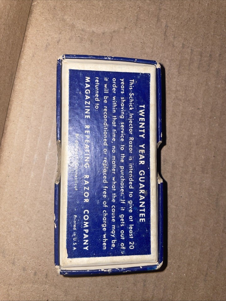 Vintage Schick Injector Razor In Original Case | eBay