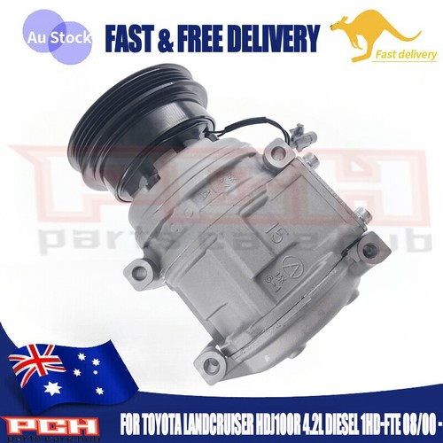 Air Con AC Compressor Fit for Toyota Landcruiser HDJ101 HDJ78 4.2L 1HD ...