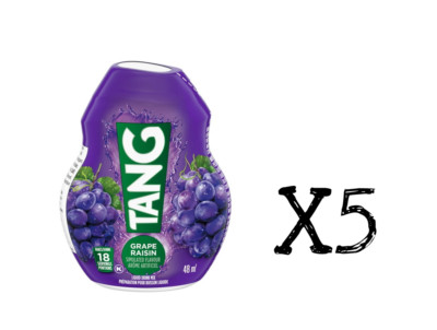 Tang Grape Simulated Liquid Drink Mix 24 servings x5 bottles New Canada ...