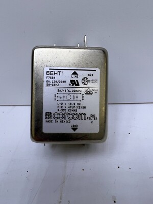 Corcom 6EHT1 F7664 High Performance RFI Filter for Medical Equipment 6A ...