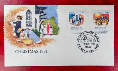 1981 Aust FDC Christmas issue. Including 18c and 60c MUH stamps | eBay