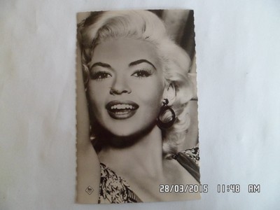 CARTE POSTALE ORIGINALE JAYNE MANSFIELD blonde explosive PROMO CARBONE KORES H60 | eBay