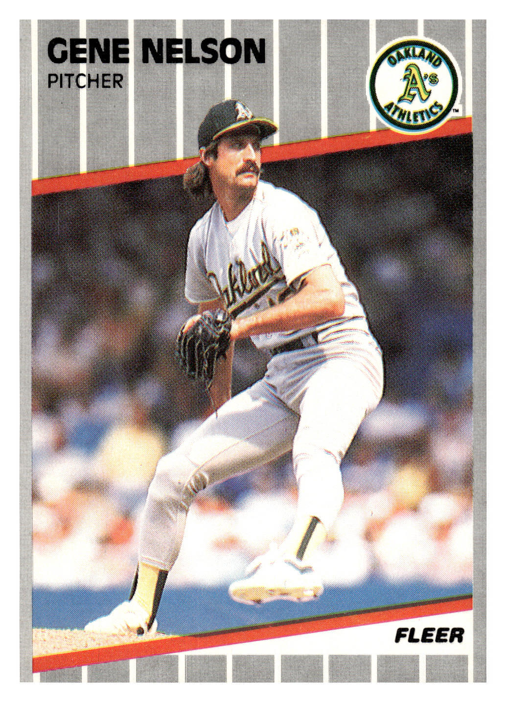 1989 Fleer 18 Gene Nelson Oakland Athletics UER | eBay