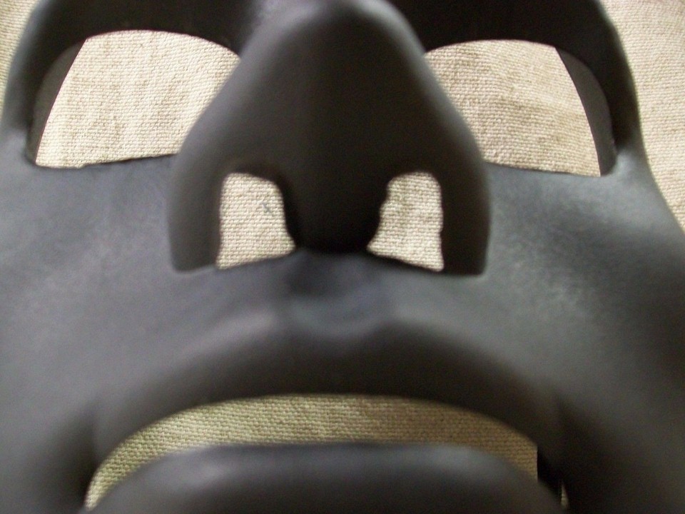 Creepy Matte Black Blank Face Costume Mask Purge Faceless Stalker ...