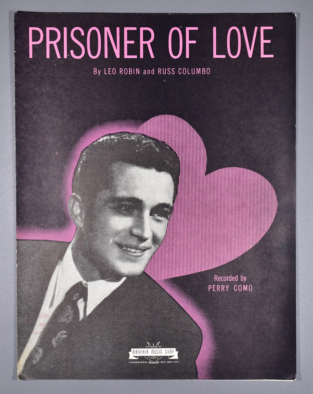 Vintage Sheet Music 1931 Prisoner of Love by Leo Robin and Russ Columbo ...