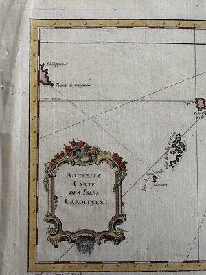 Pacific Ocean Caroline Islands Micronesia Palau 1761 Bellin decorative ...