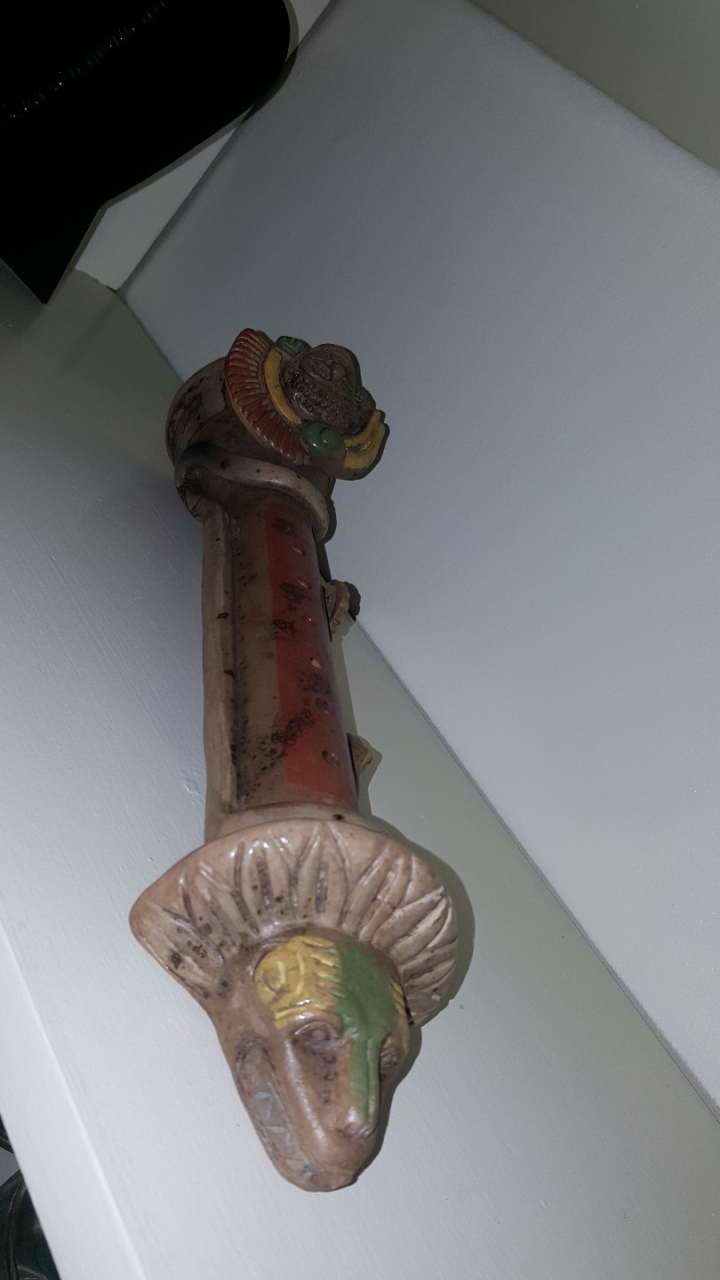 VINTAGE AZTEC MAYAN CLAY FLUTE UNIQUE FOLK ART POTTERY | eBay