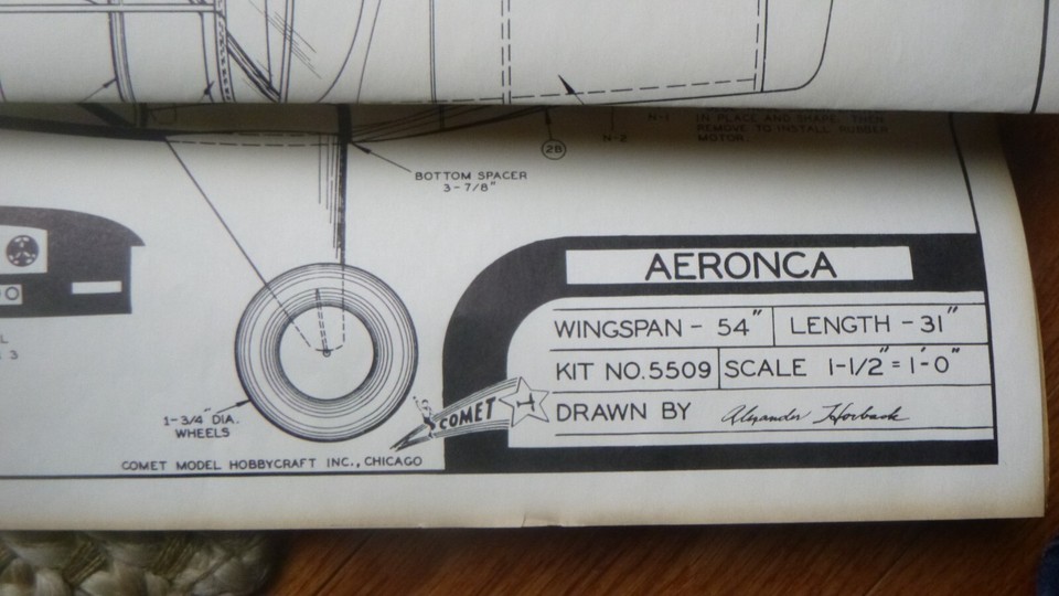 Comet Aeronca Chief-a Flying Balsa Wood Scale Model Kit Unbuilt NIB ...