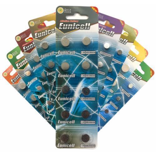 LR41, LR43, LR44, LR48, LR54, LR55, LR57, LR59, Eunicell 1.5v Bouton ...
