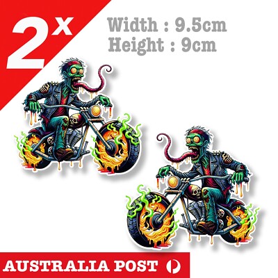 Zombie Monster Motorcycle Rider, Zombie, Monster, Motorcycle Sticker ...