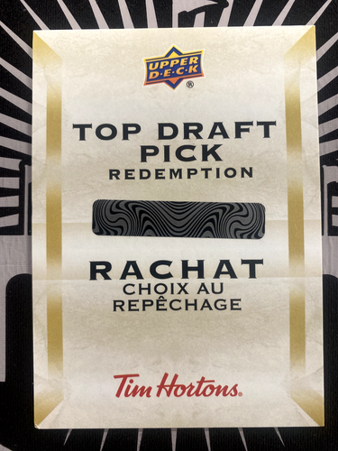 23-24 UD Tim Hortons TOP DRAFT PICK Redemption * CONNOR BEDARD * Rare ...