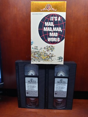 Its a Mad, Mad, Mad, Mad World (VHS, 1991, 2-Tape Set, Restored Version ...