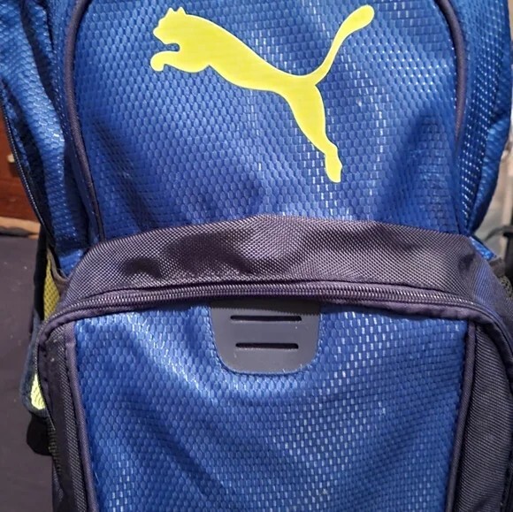 PUMA Challenger Backpack 3 Compartments Padded 15” Laptop Blue for sale ...