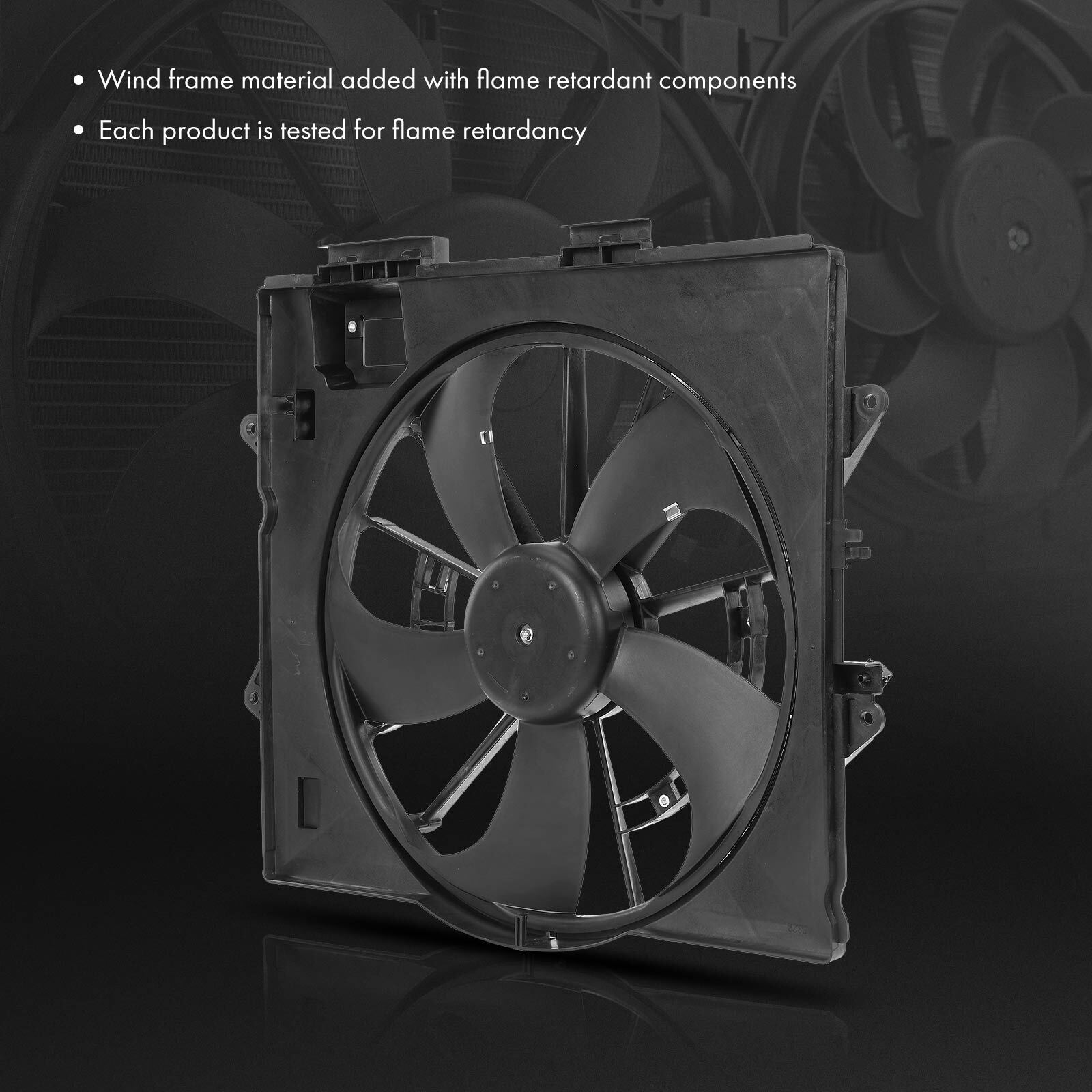 Radiator Cooling Fan Assembly w/ Shroud for Cadillac CTS 2009-2014 SRX ...
