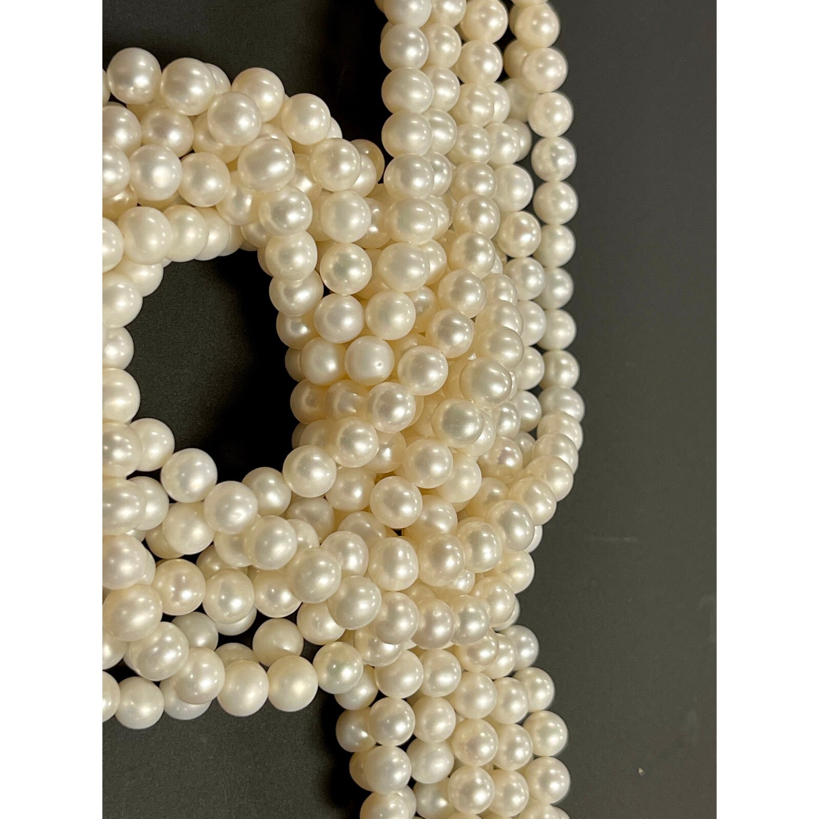 Natural Real Pearl Beads Strand Size 6mm 16" Long Strand For Jewelry Making Heal | eBay