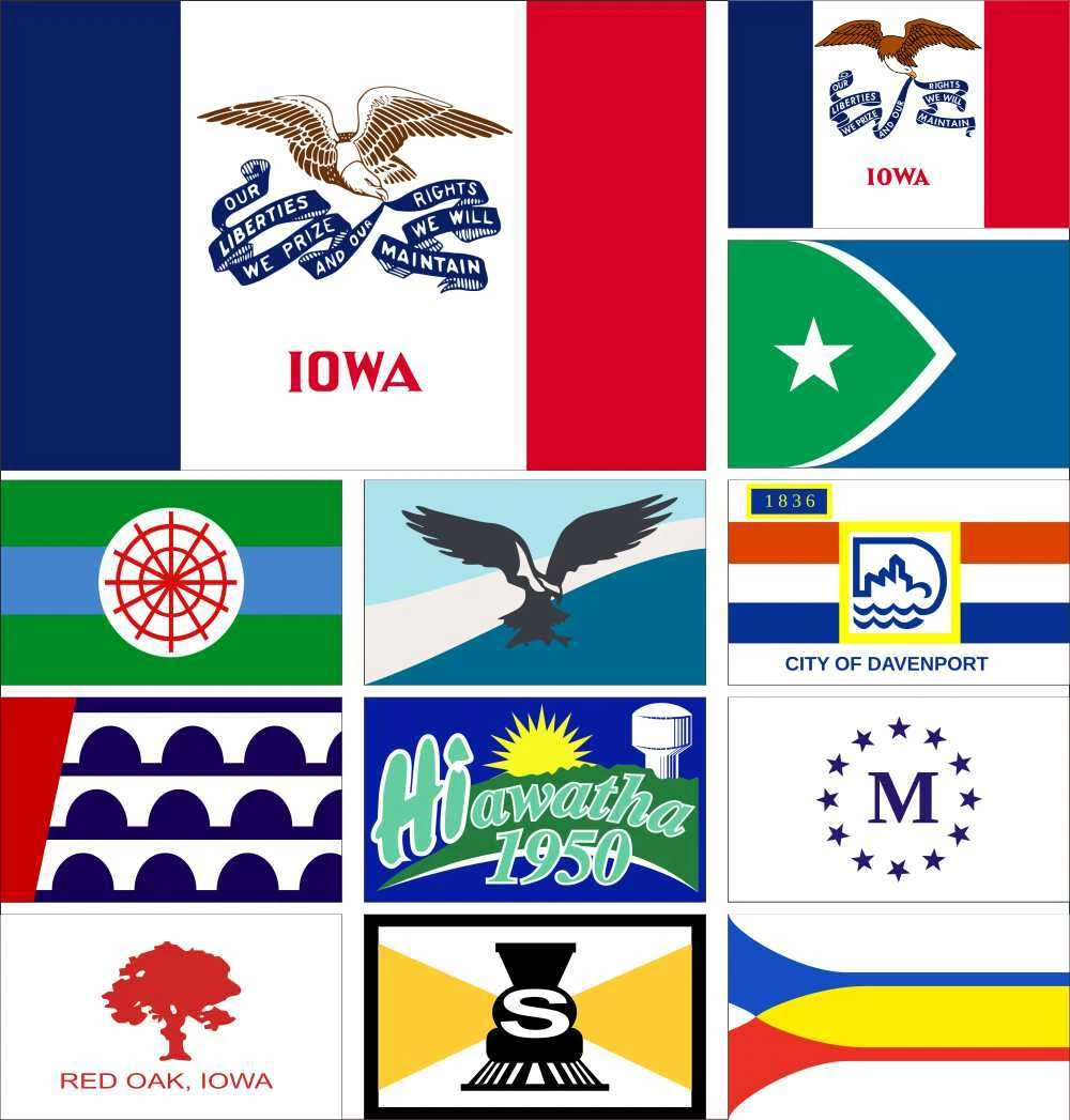 Des Moines Flag Tattoo