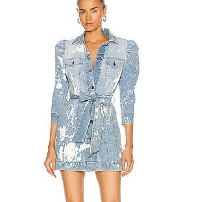 Retrofete KELLY Feather Sequin Mini Strapless Rhinest… - Gem