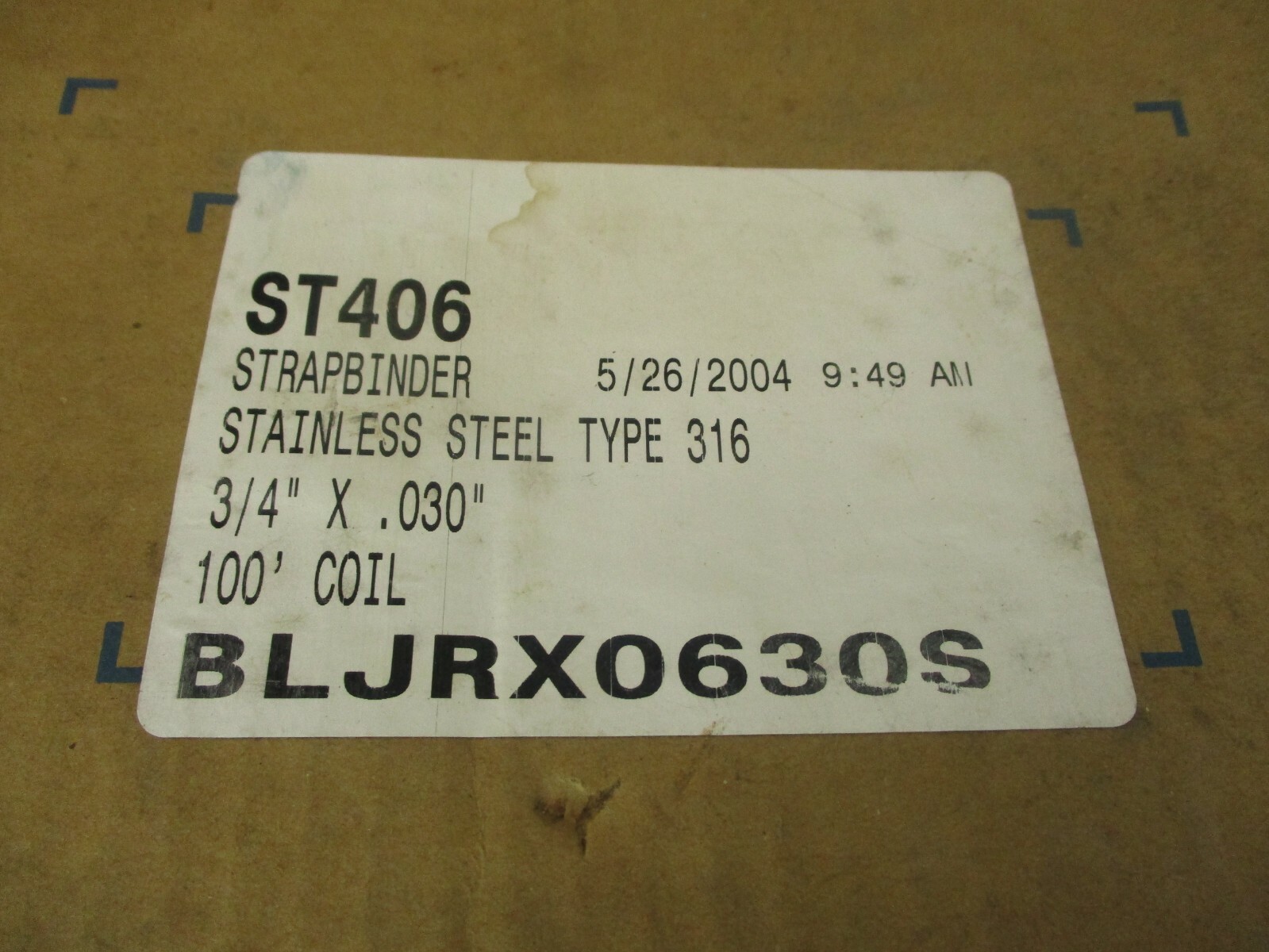 Strapbinder ST406 100' Stainless Steel Self Dispensing Coil for sale ...