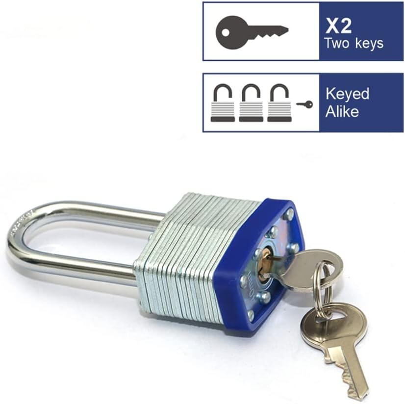 Keyed Alike Padlock Set 12 Pack Hardened Steel Keyed Alike Padlock 12 ...