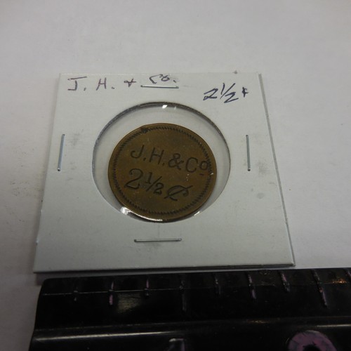 J. H. & CO. 2 1/2 CENT TOKEN | eBay