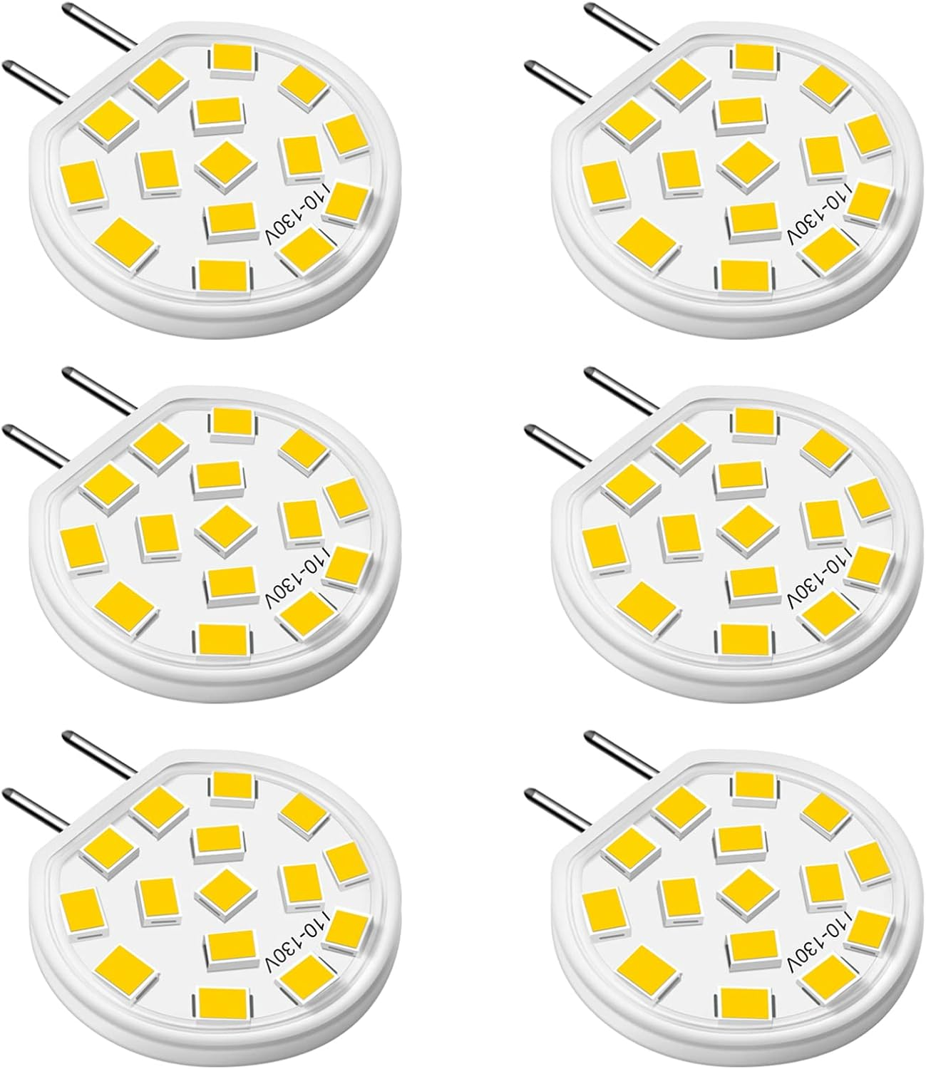 G8 LED Puck Light Bulbs, 3W Equivalent to 20W-25W Halogen Bulb, T4 JCD ...