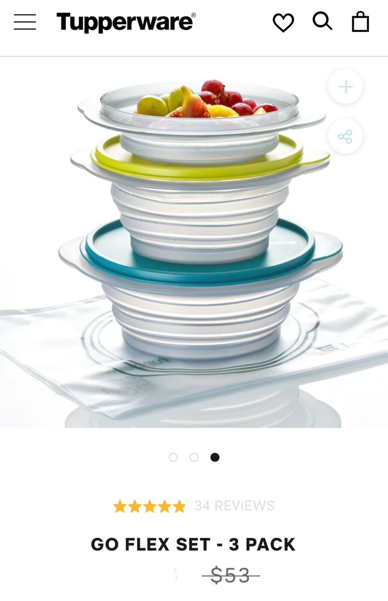 Tupperware Ice Prism Bowls