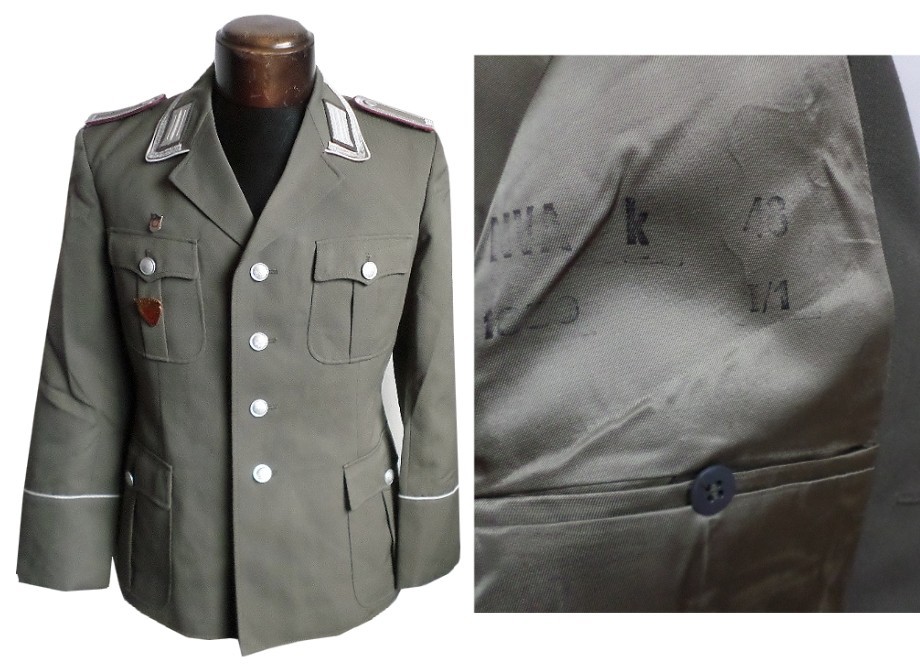 DDR Stasi MfS Staatssicherheit Unterfeldwebel Uniform - Jacke k48 East ...