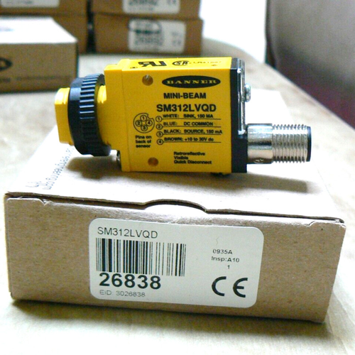 SM312LVQD Banner Mini-beam 10-30v-dc Photoelectric Sensor New In Box ...