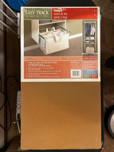 Easy Track Sliding Canvas Hamper Closet Model 9200-CH Off White | eBay