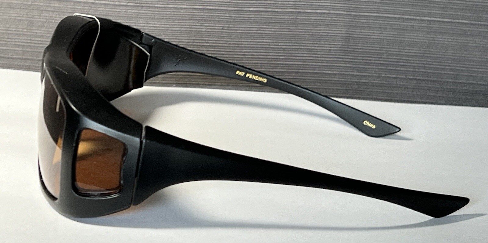 HD Vision Wrap Around Sunglasses UV 400 Amber Lens Fit Over Frames ...