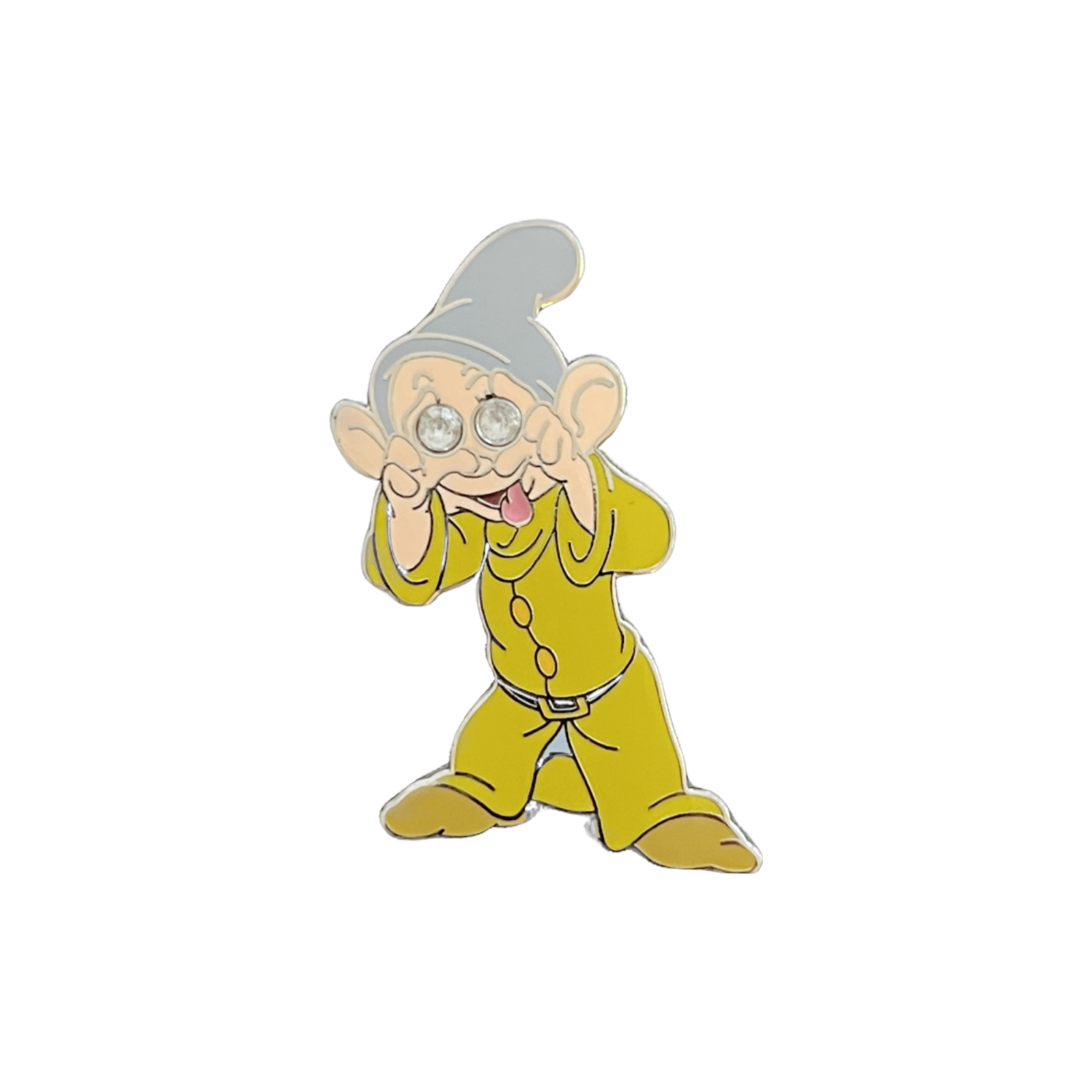 HIDDEN MICKEY PIN DISNEY DOPEY DWARF WITH DIAMOND EYES | eBay