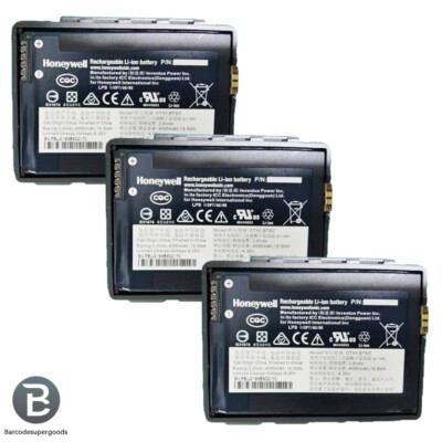 3-Packs 4090mAh Battery 318-055-005 CT50-BTSC For Honeywell CT50 CT60 ...