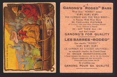 1930 Ganong "Rodeo" Bars V155 Cowboy Series #1-50 Trading Cards Singles ...