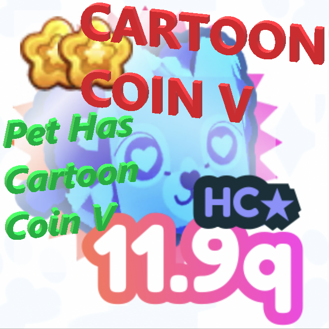Hardcore SHINY DM Love Lion Cartoon Coin V Pet Sim Simulator X PSX ...