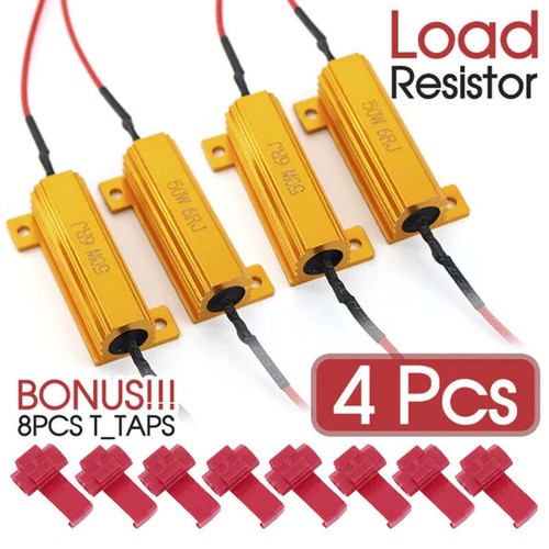 4X 12V 50W 6Ω LED Load Resistor Indicator Flash Rate Relay Bulbs ...