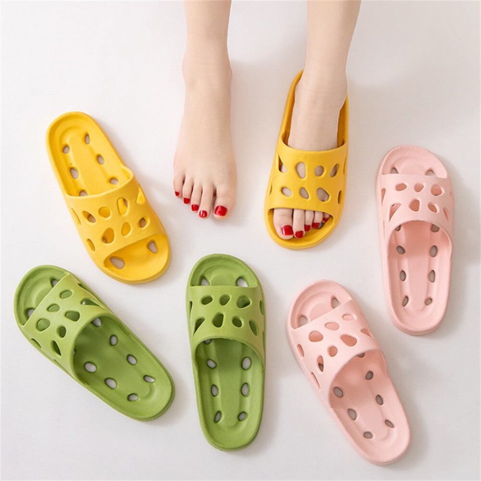 Men Women Shower Bath Sandals Clogs Non-Slip Ultra Soft Slippers Home ...