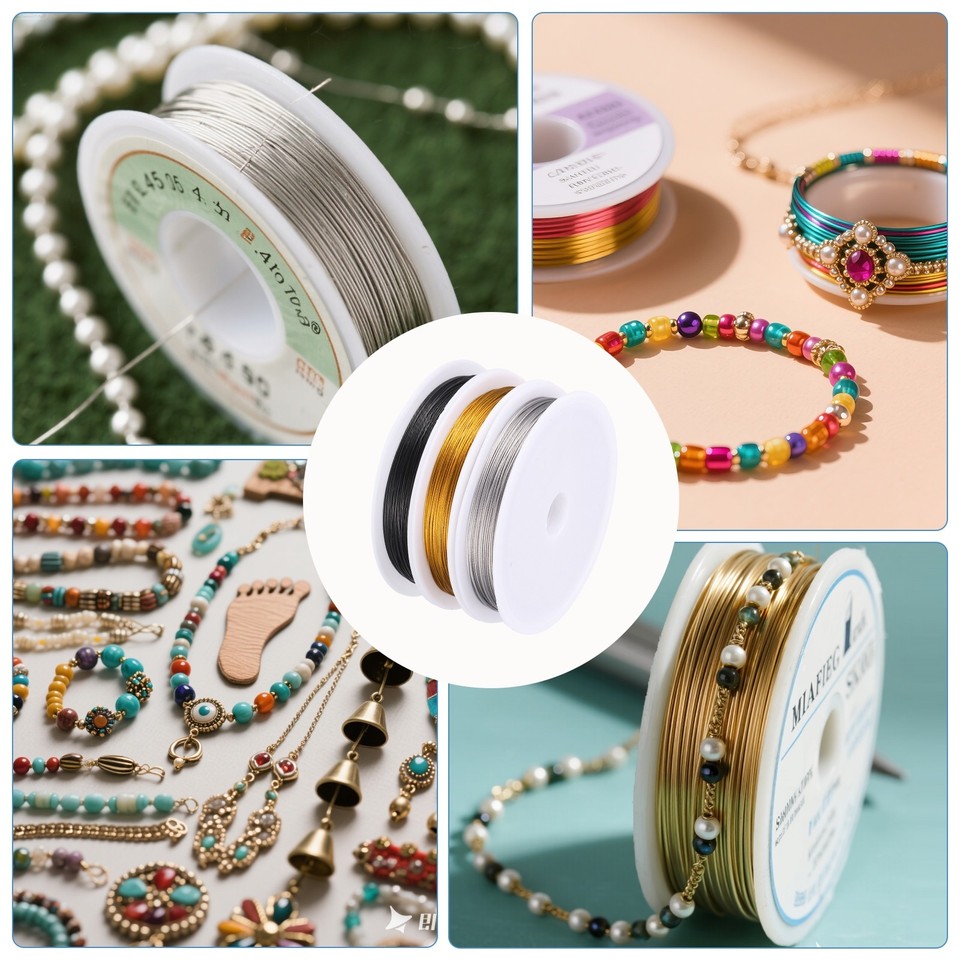 66FT 0.012" 7-Strand Bead String Wire Stainless Steel Beading Wire ...