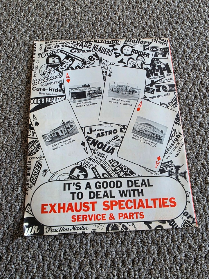 VINTAGE 1970 PORTLAND OREGON ROADSTER SHOW HOT ROD CARS OFFICIAL ...