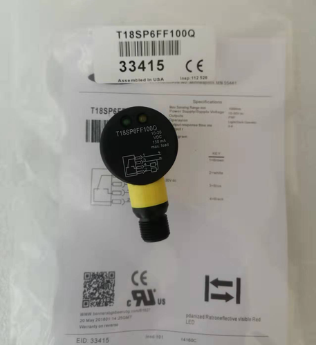 1PC New For Banner T18SP6FF100Q Photoelectric Switch Sensor Fast ...